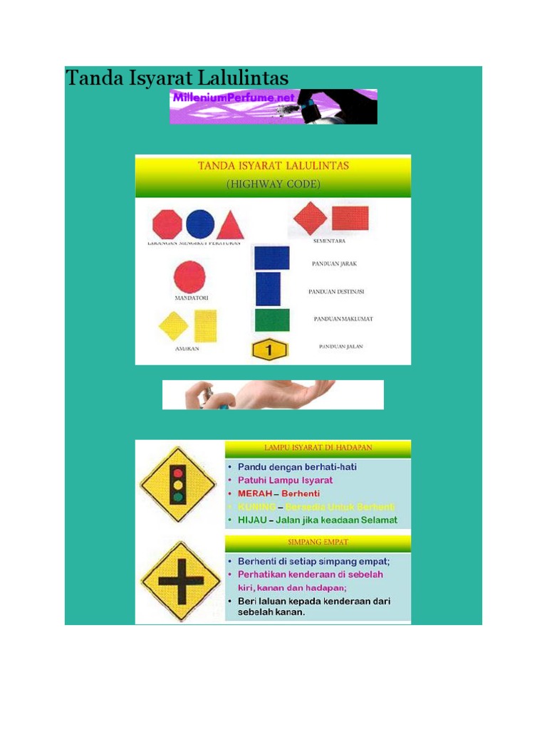 Tanda Isyarat Lalu Lintas | PDF