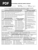 Functional Communication Checklist | PDF | Communication | Speech