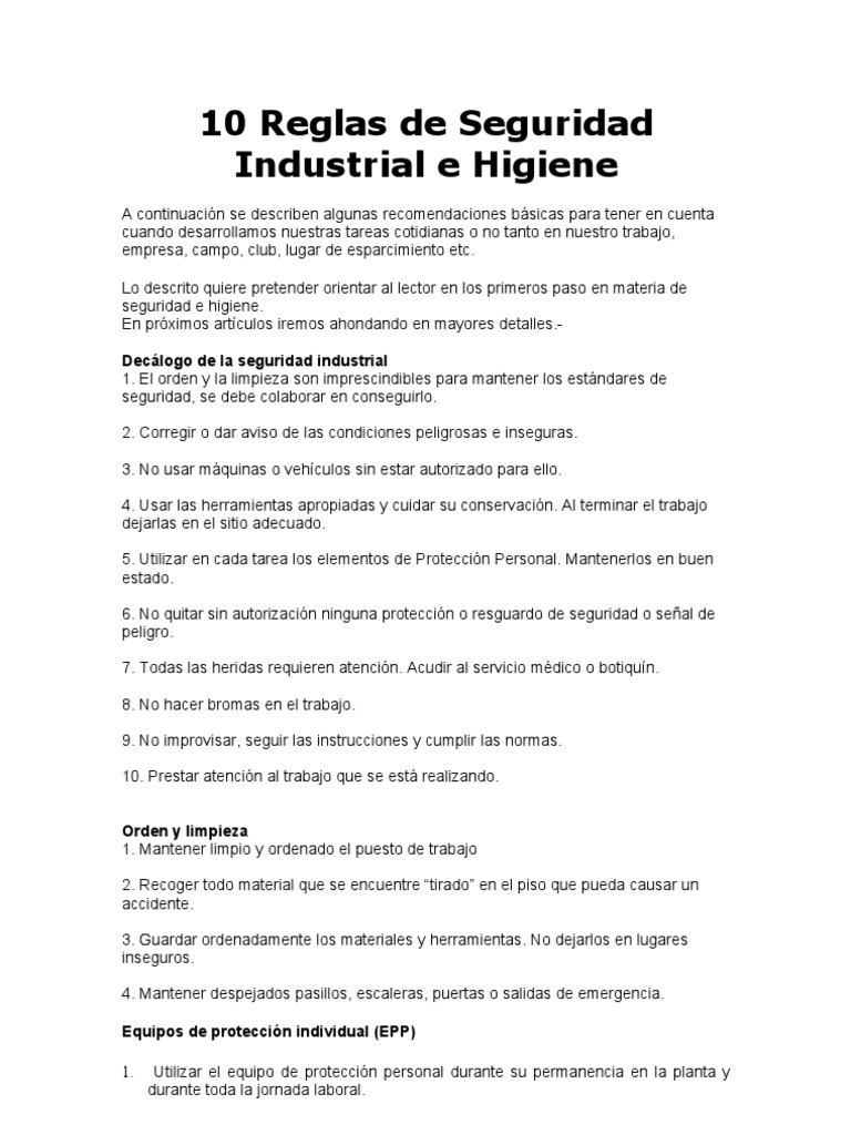 Números De Reglas De Seguridad