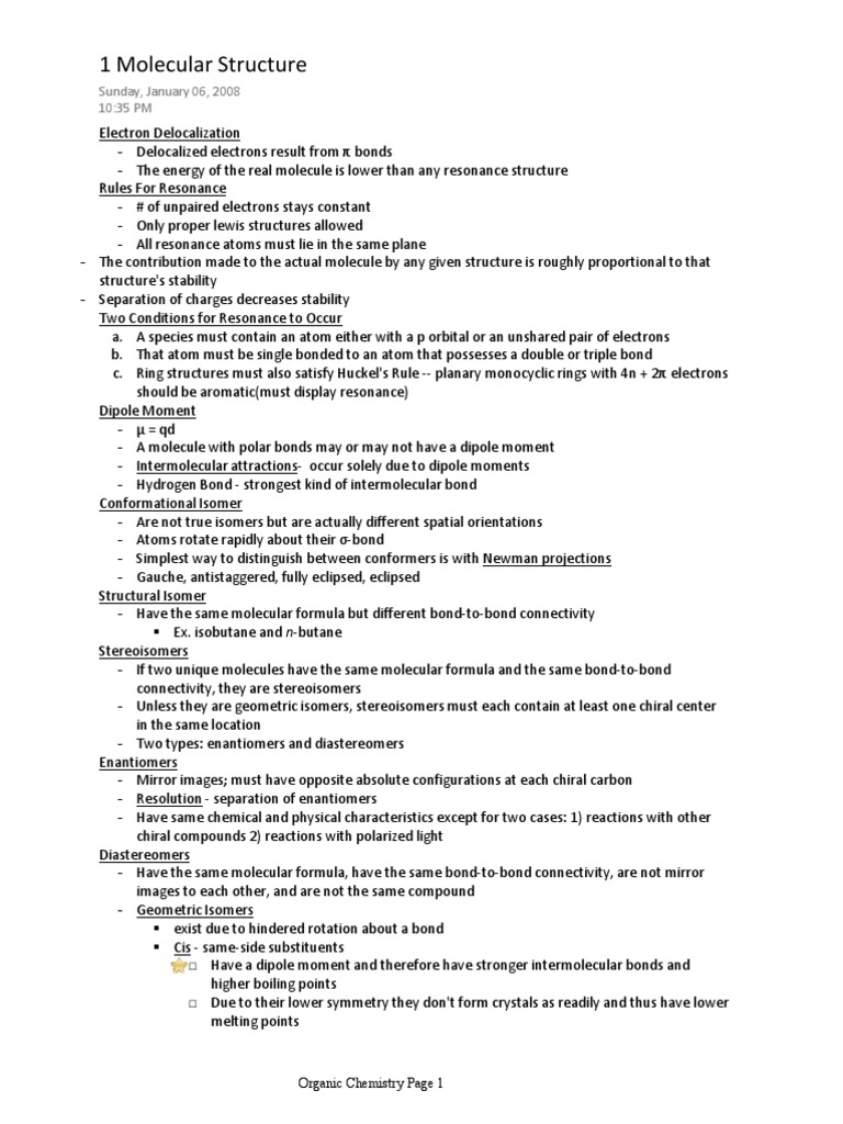 Mcat Organic Chemistry | Download Free PDF | Isomer | Chirality (Chemistry)