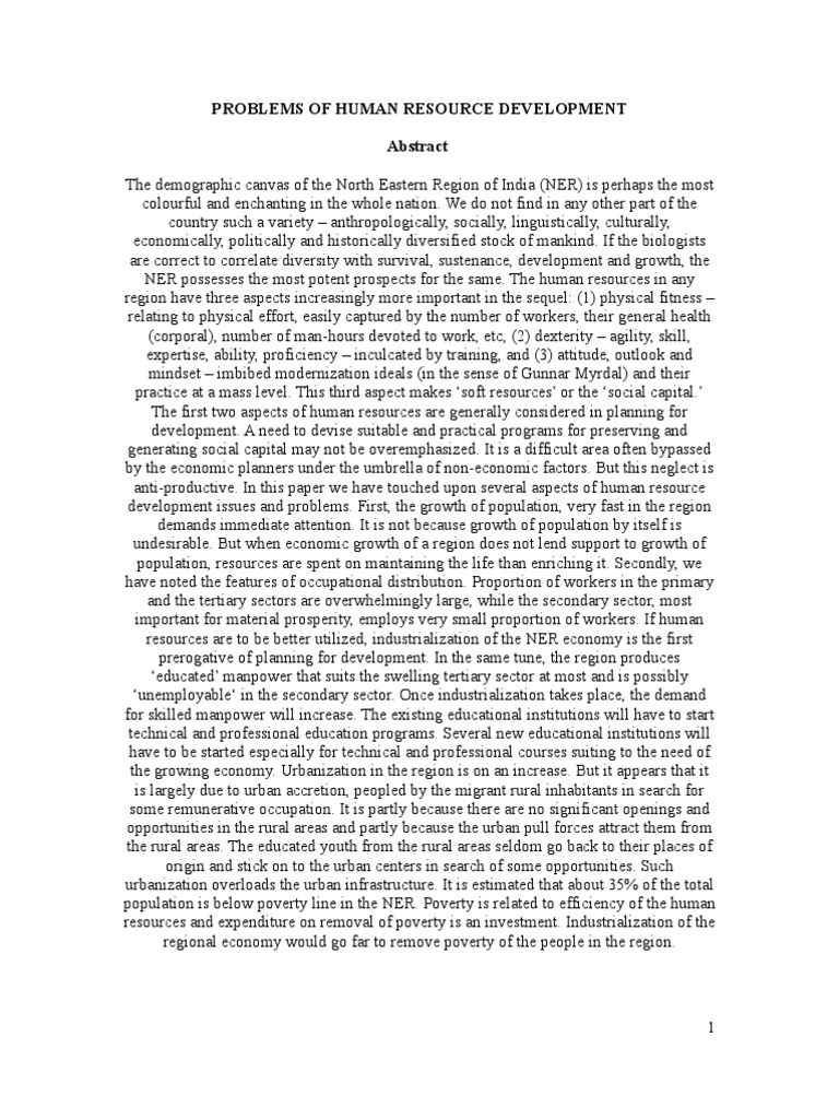 Challenges in Human Resource Development | PDF | Human Resources ...