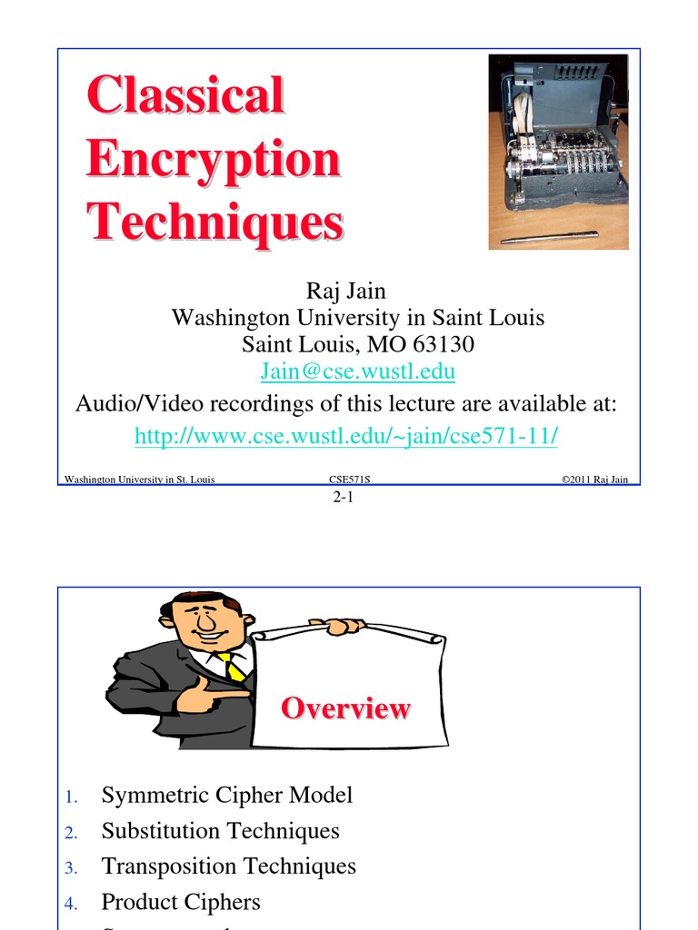 Classical encryption techniques | Cipher | Cryptanalysis