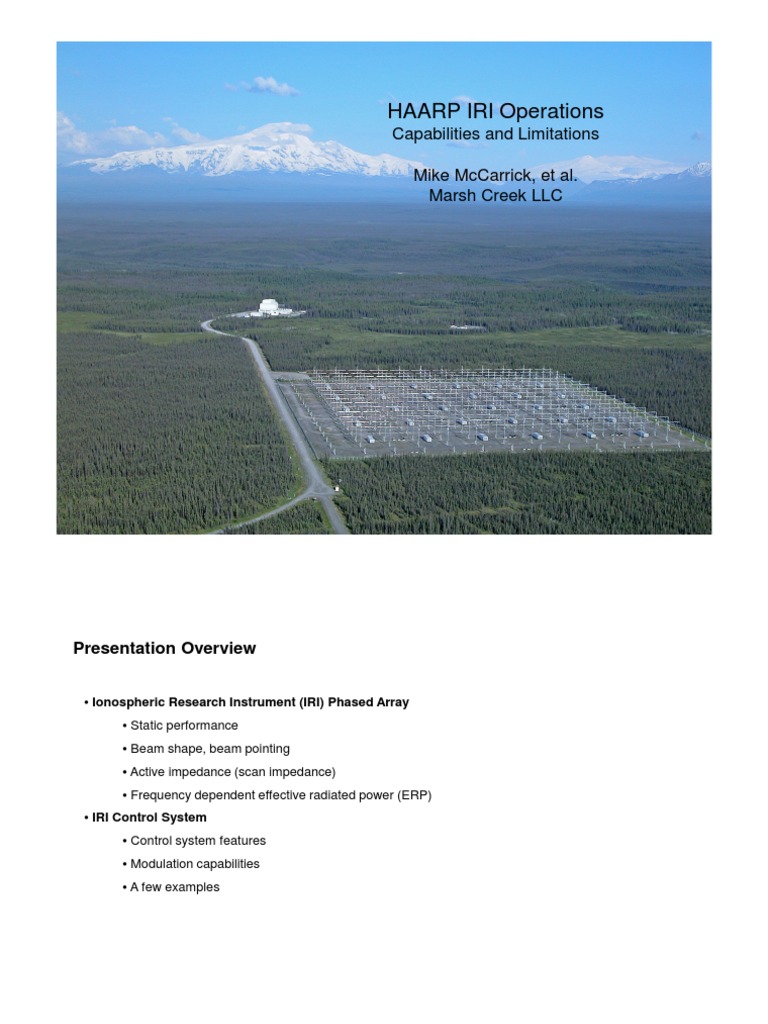HAARP Capabilities | PDF | Modulation | Frequency Modulation