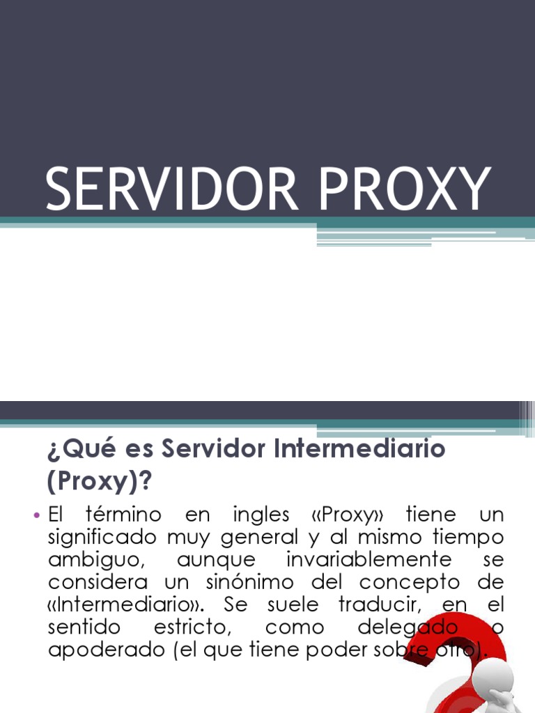 Servidor Proxy | Descargar gratis PDF | Servidor proxy | Servidor (Computación)