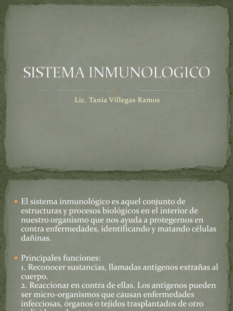 Sistema Inmunologico | PDF | Sistema inmune innato | Sistema inmune