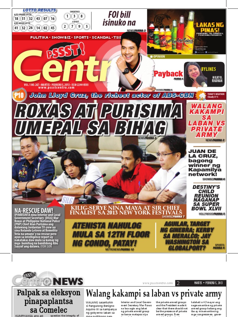 PSSST CENTRO FEB 5 2013 Issue | PDF