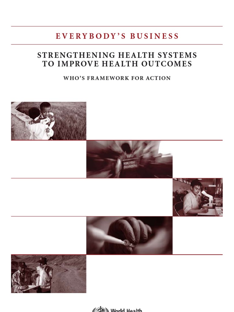 Everybody's Business: Strengthening Health Systems To Improve Health ...