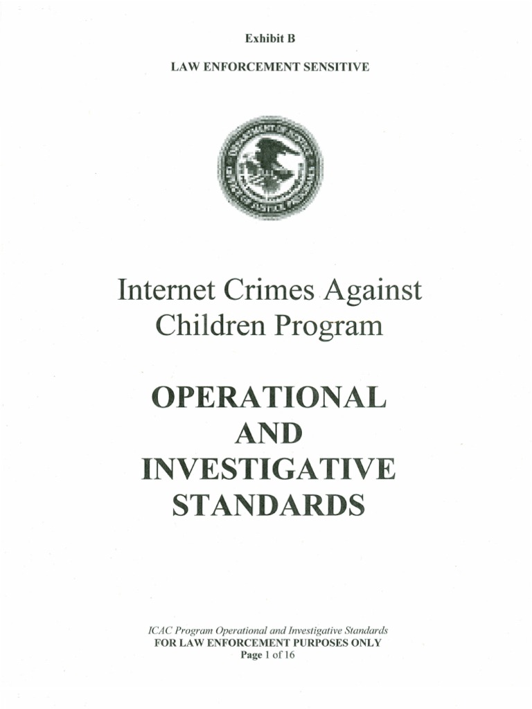 ICAC Operational and Investigative Standards | PDF | Juvenile ...