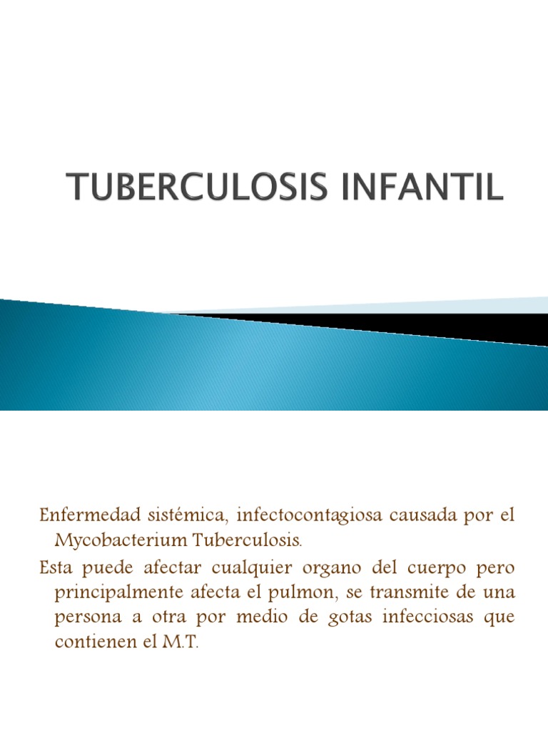 Seminario Tuberculosis Infantil | PDF | Tuberculosis | Especialidades ...