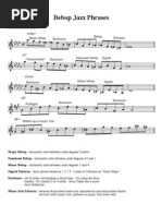 Bebop Scale Exercise Licks | PDF | Scale (Music) | Chord (Music)