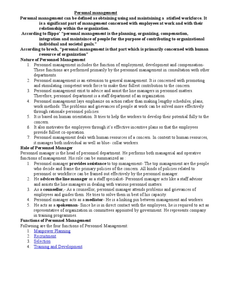 Manpower Planning Recruitment Selection Training and Development | PDF ...