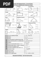 STAAR Geometry Formula Reference Chart | PDF