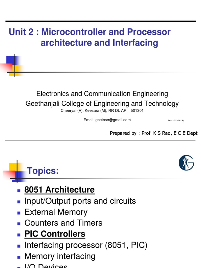 Unit 2 | PDF | Dynamic Random Access Memory | Pic Microcontroller