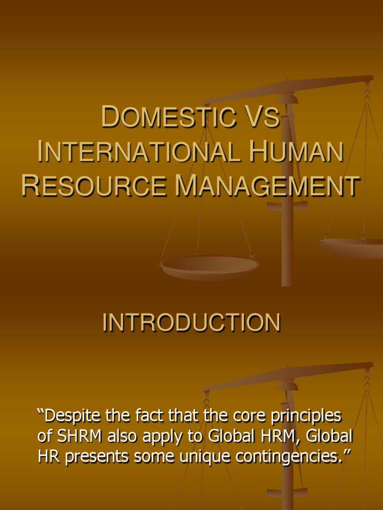 differences between hrm and ihrm | Multinational Corporation | Human ...