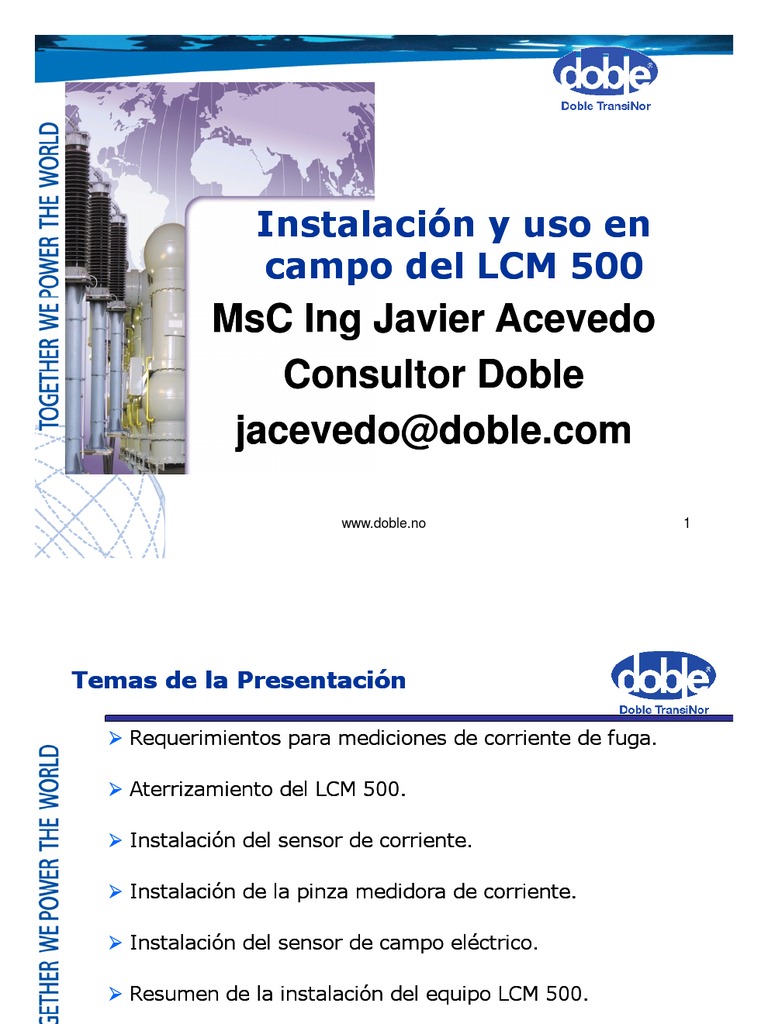 Instalación y Uso del LCM 500 | PDF | Electromagnetismo | Ingenieria ...