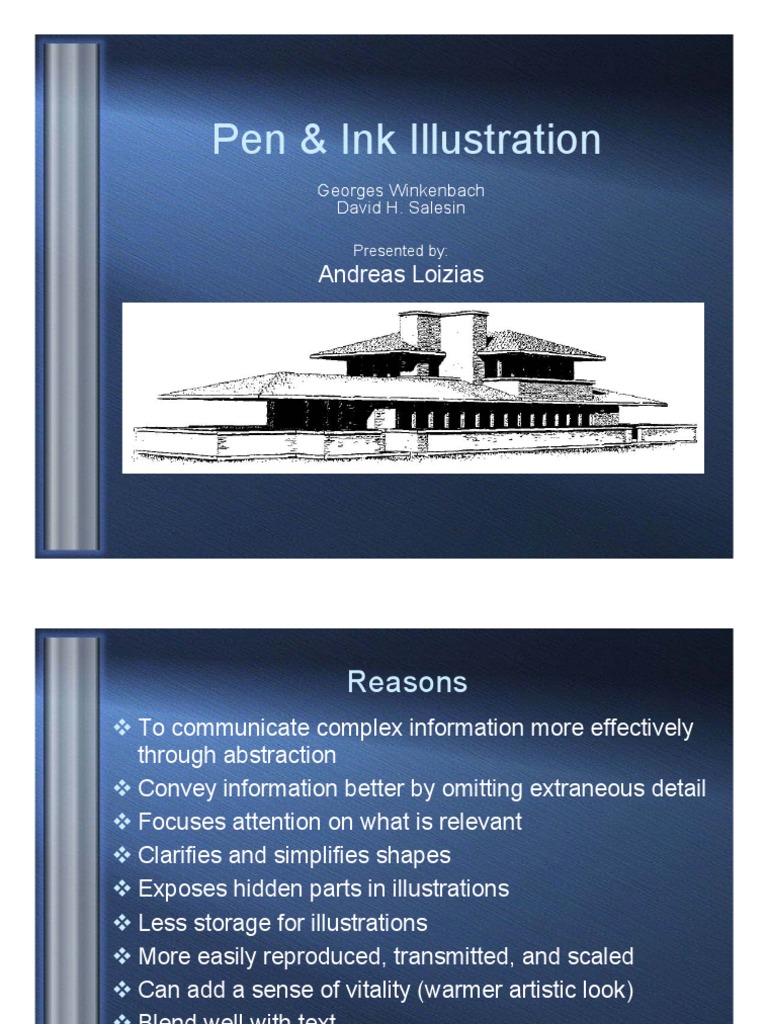 Pen & Ink | PDF | Texture Mapping | Rendering (Computer Graphics)