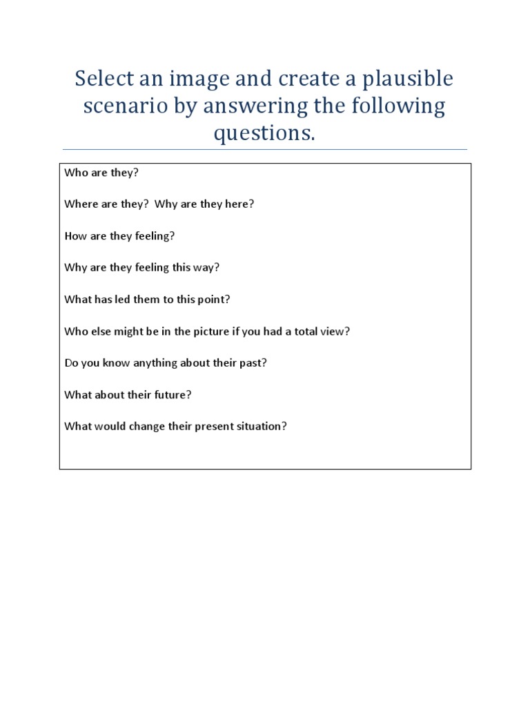 Image Scenario Creation Guide | PDF