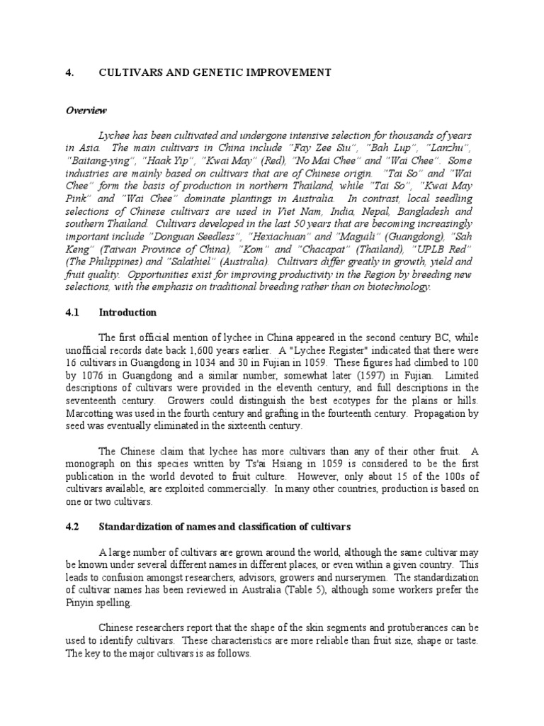 Ac681e01 - FAO (2002) - The Lychee Crop in The Asia and Pacific | PDF ...