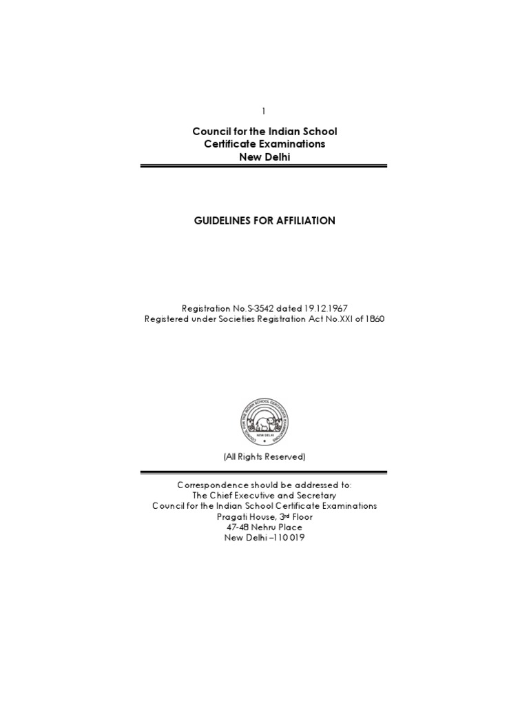 ICSE Guidelines | PDF | Head Teacher | Teachers