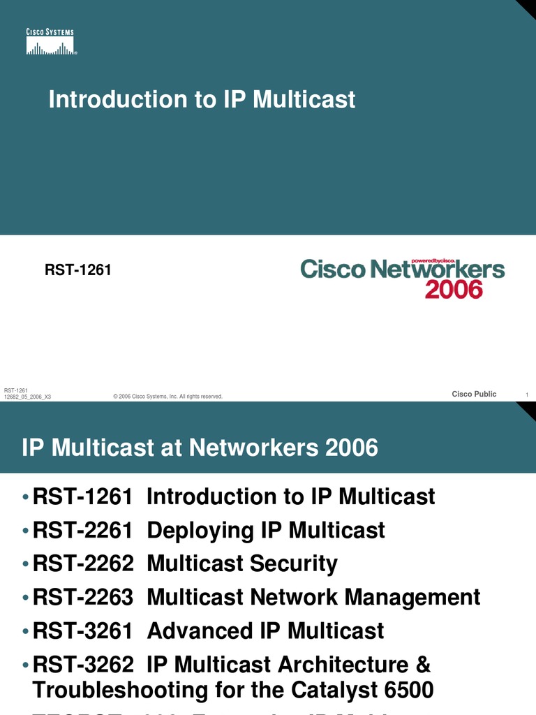 Introduction To IP Multicast PDF | PDF | Virtual Private Network | Multicast