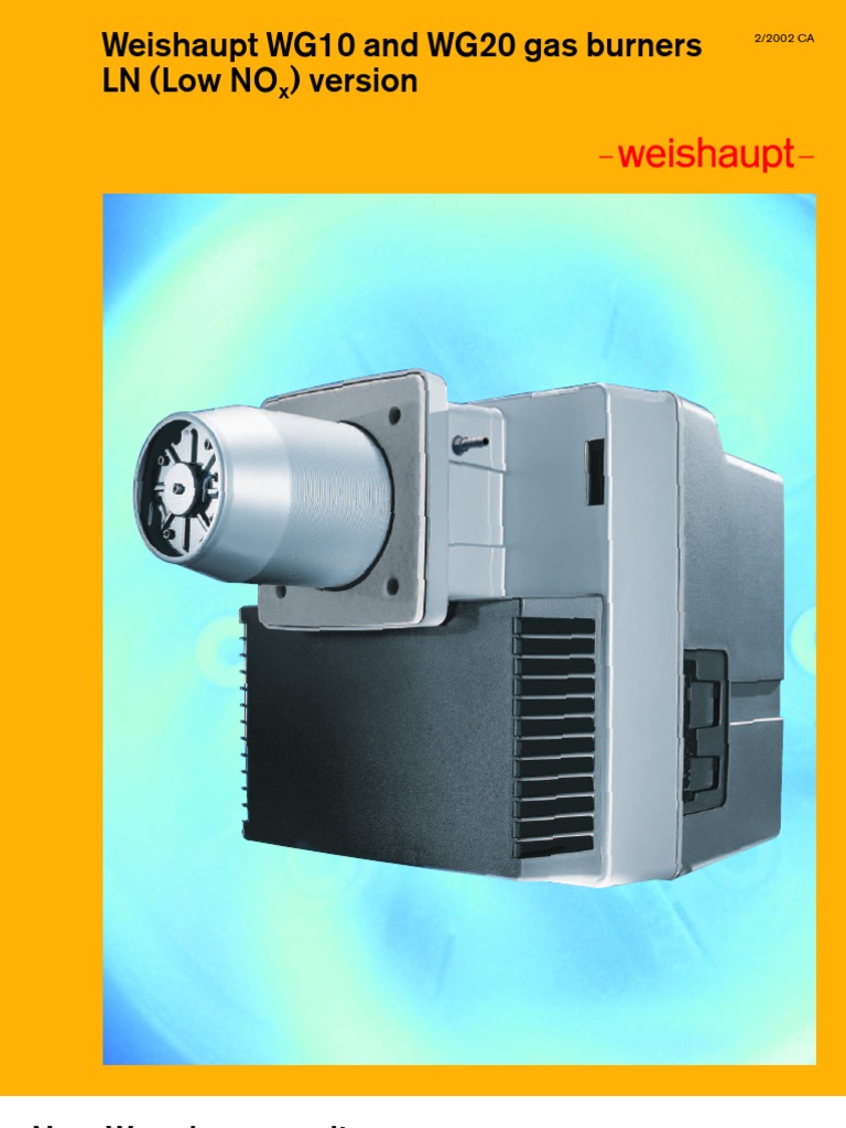 Weishaupt WG20 | Combustion | Water Heating