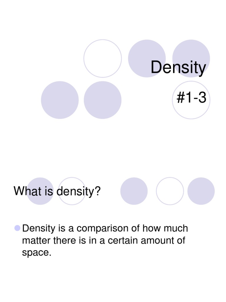 Density Review | PDF | Density | Liquids