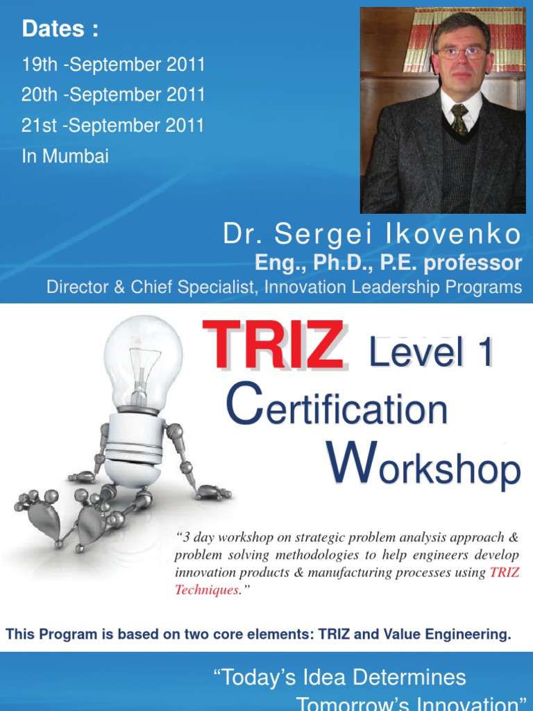 TRIZ Workshop | PDF | Science And Technology | Science