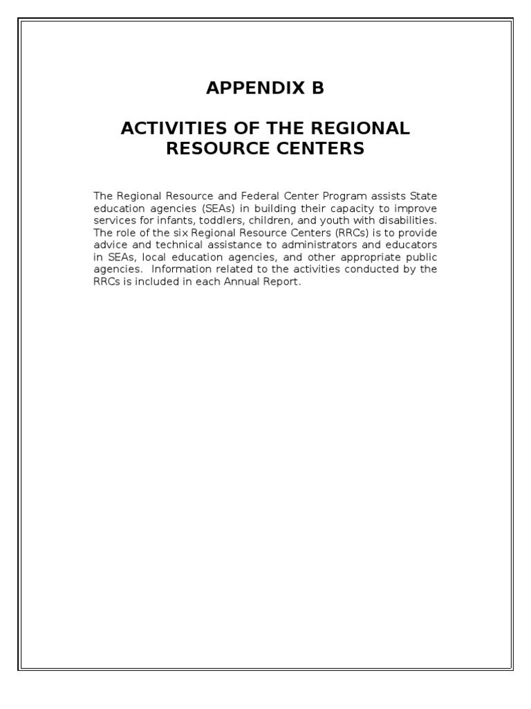 Description: Tags: Appendix-B | PDF | Special Education | Development Aid