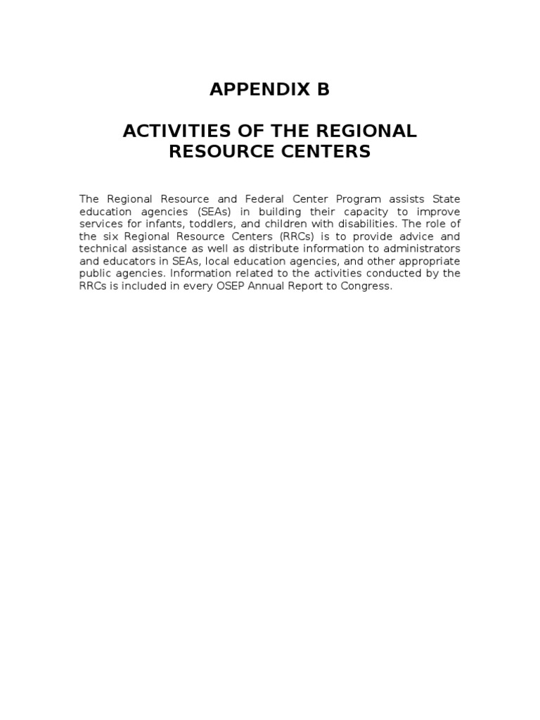 Description: Tags: Appendix-B | PDF | Special Education | Development Aid