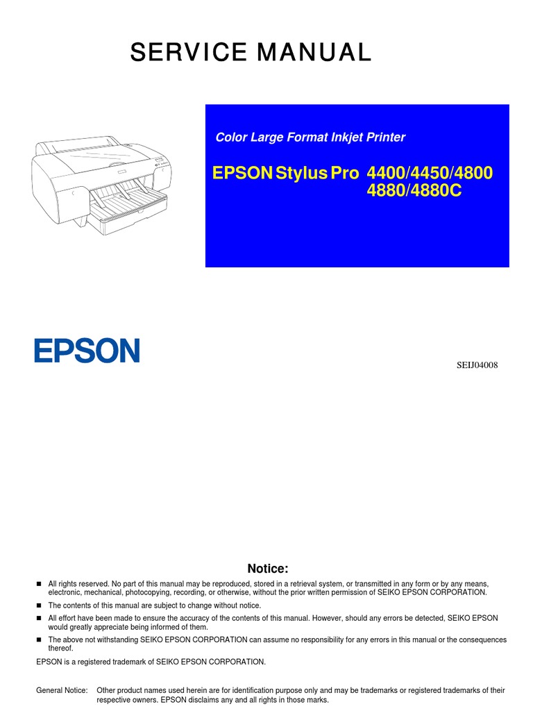 Epson - Pro - 4400-4450-4800-4880-4880C SM | PDF