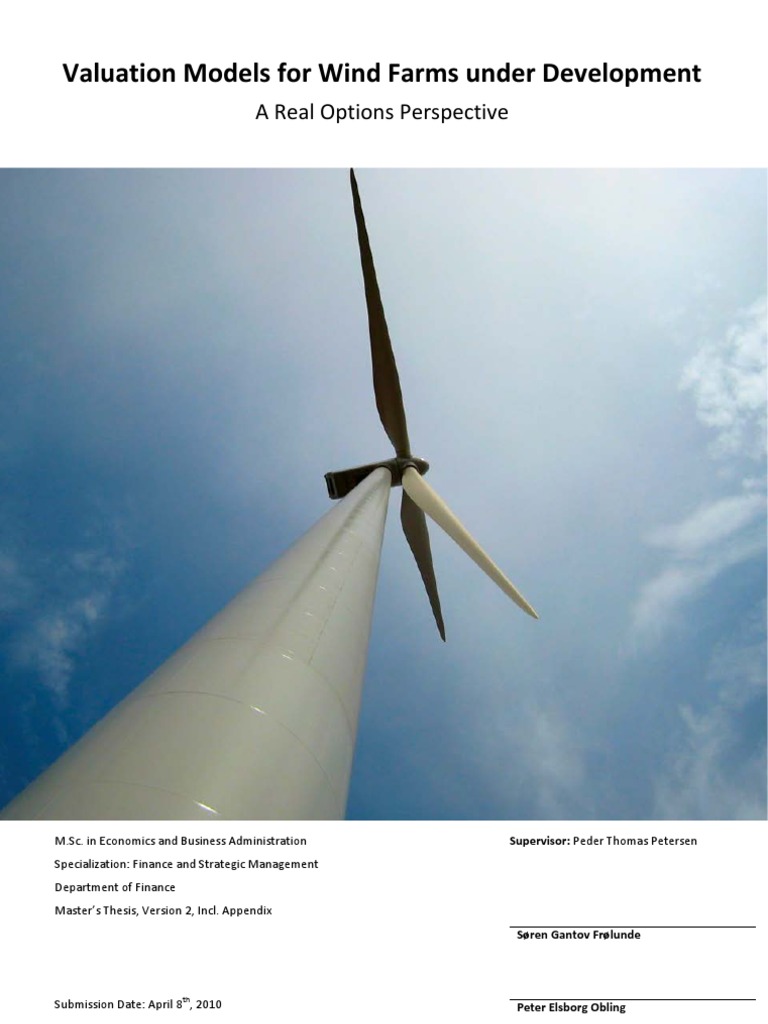 Wind Farm | PDF | Wind Power | Economic Model