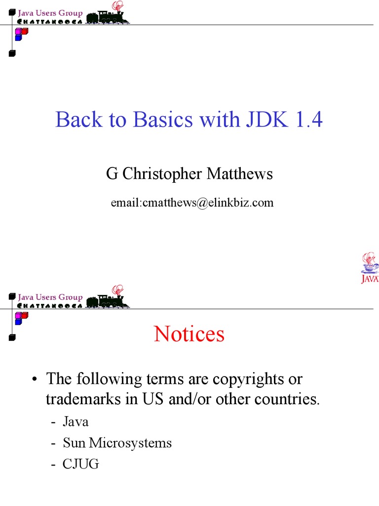 Back To Basics and JDK 1.4 | Download Free PDF | Java (Programming Language) | Computing