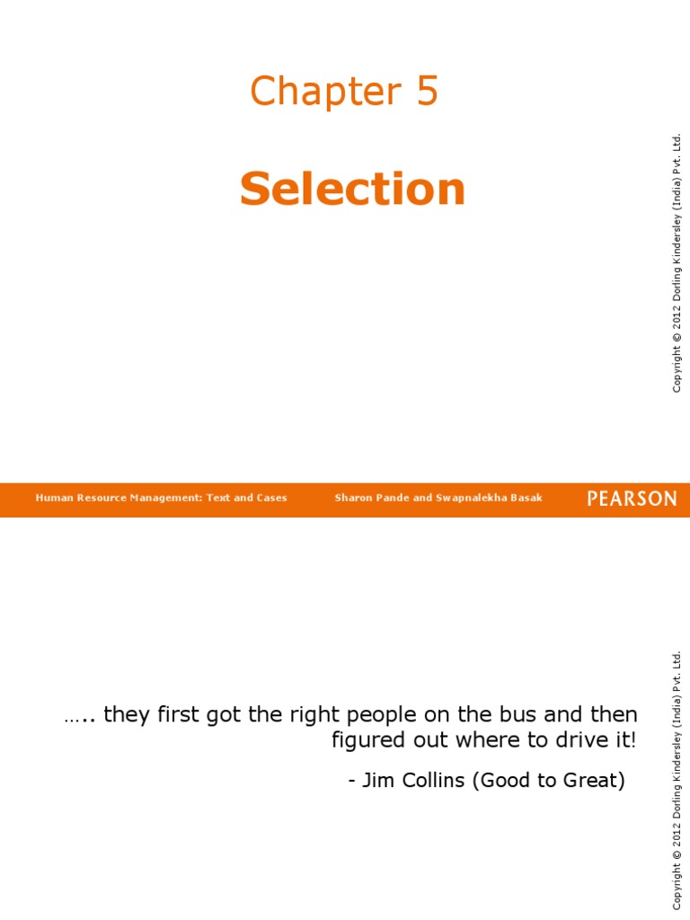 Selection: Human Resource Management: Text and Cases Sharon Pande and Swapnalekha Basak | PDF ...