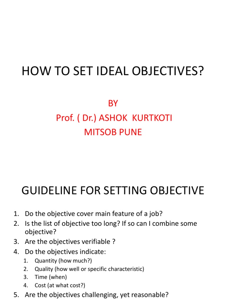 BPSM Objective by DR - Kurtkoti | PDF