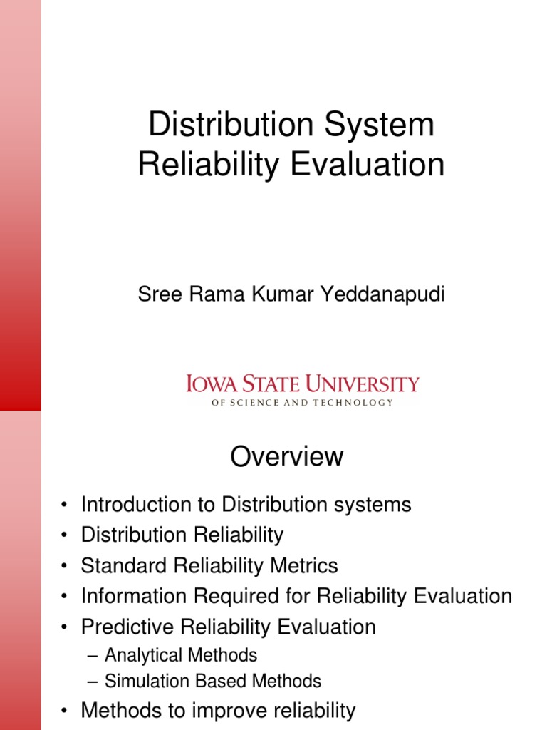 Distribution Network Reliability Prediction | PDF | Reliability ...