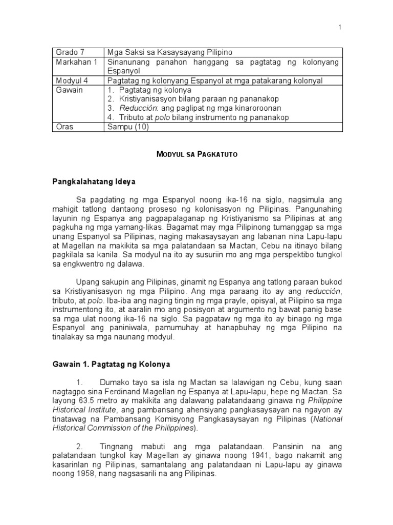 Araling Panlipunan Module 4 | PDF
