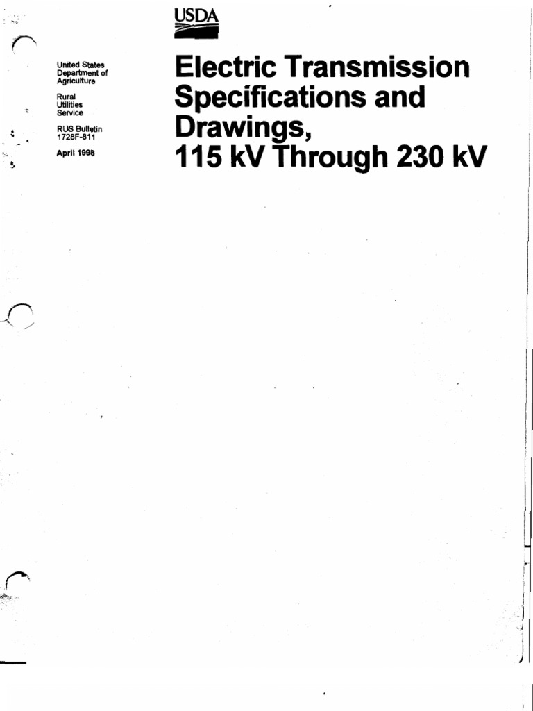 Transmission Line Specs 115-230 KV | PDF | Specification (Technical ...