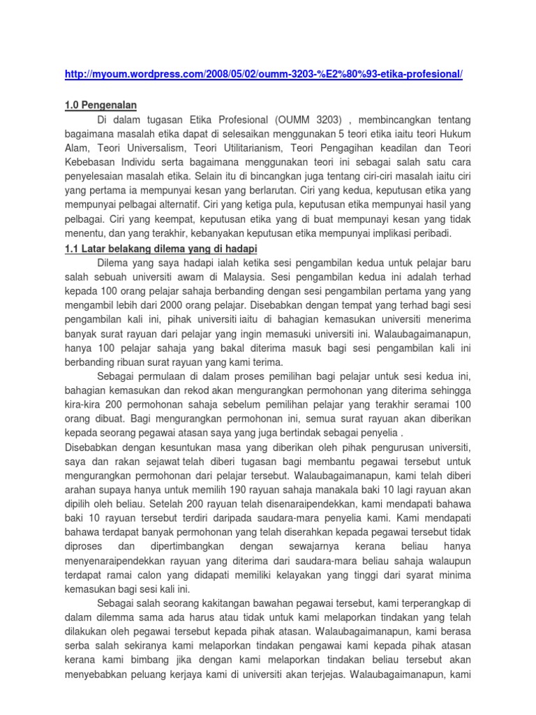 Contoh Assignment | PDF