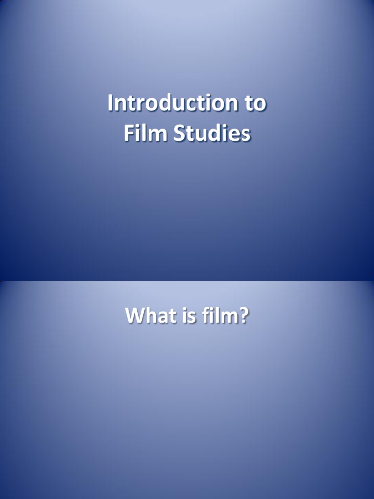 Introduction to Film Studies Concepts | PDF | Art