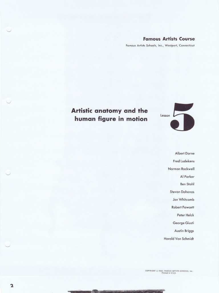 The Complete Famous Artist Course (1960) 5 - Anatomy and Human Figure ...