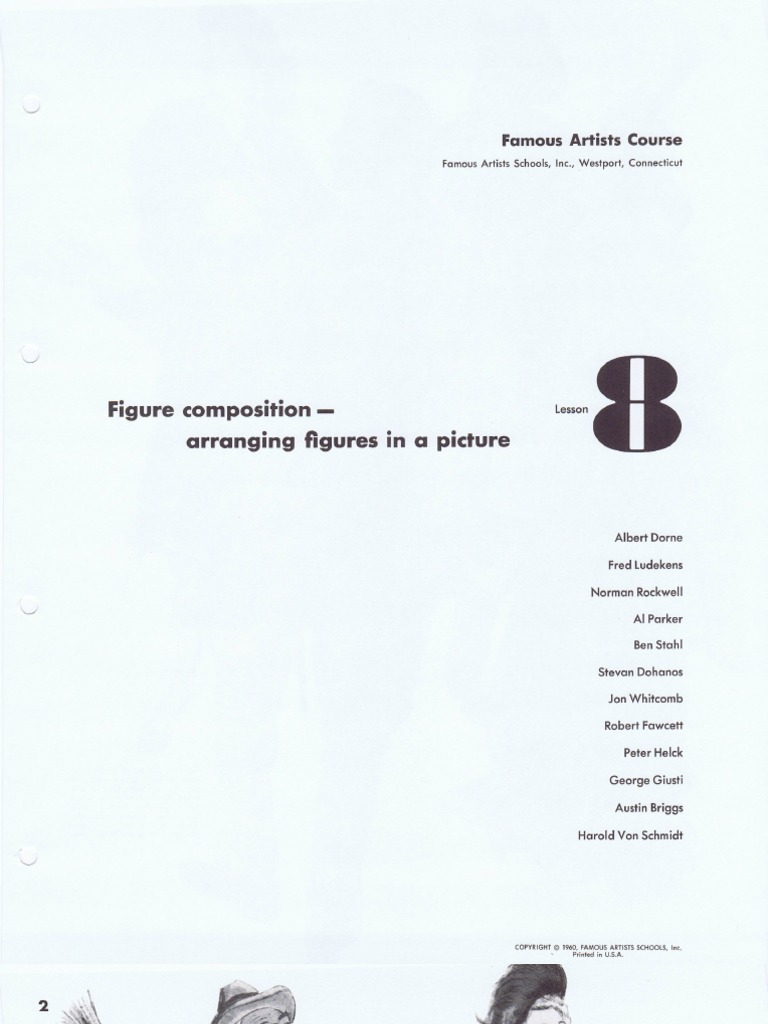 The Complete Famous Artist Course (1960) 8 - Figure Compozition | PDF