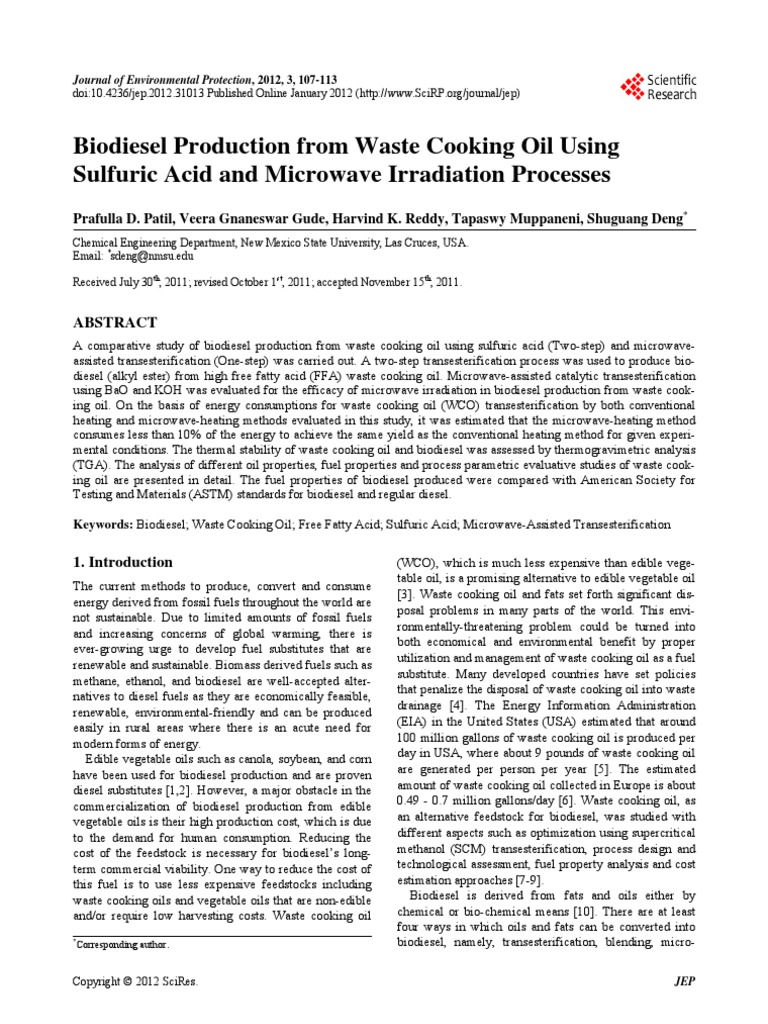 BIODIESEL | PDF | Biodiesel | Catalysis
