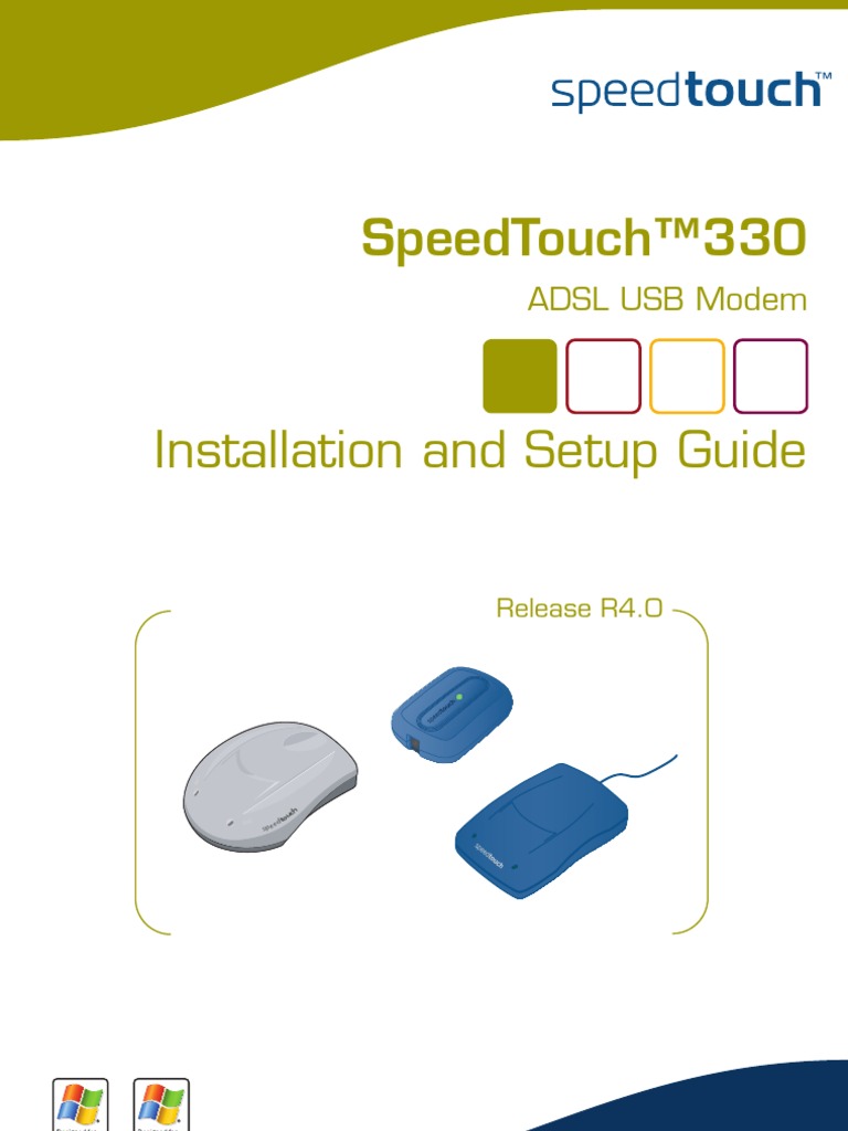 Installation and Setup Guide: Speedtouch™330 | PDF