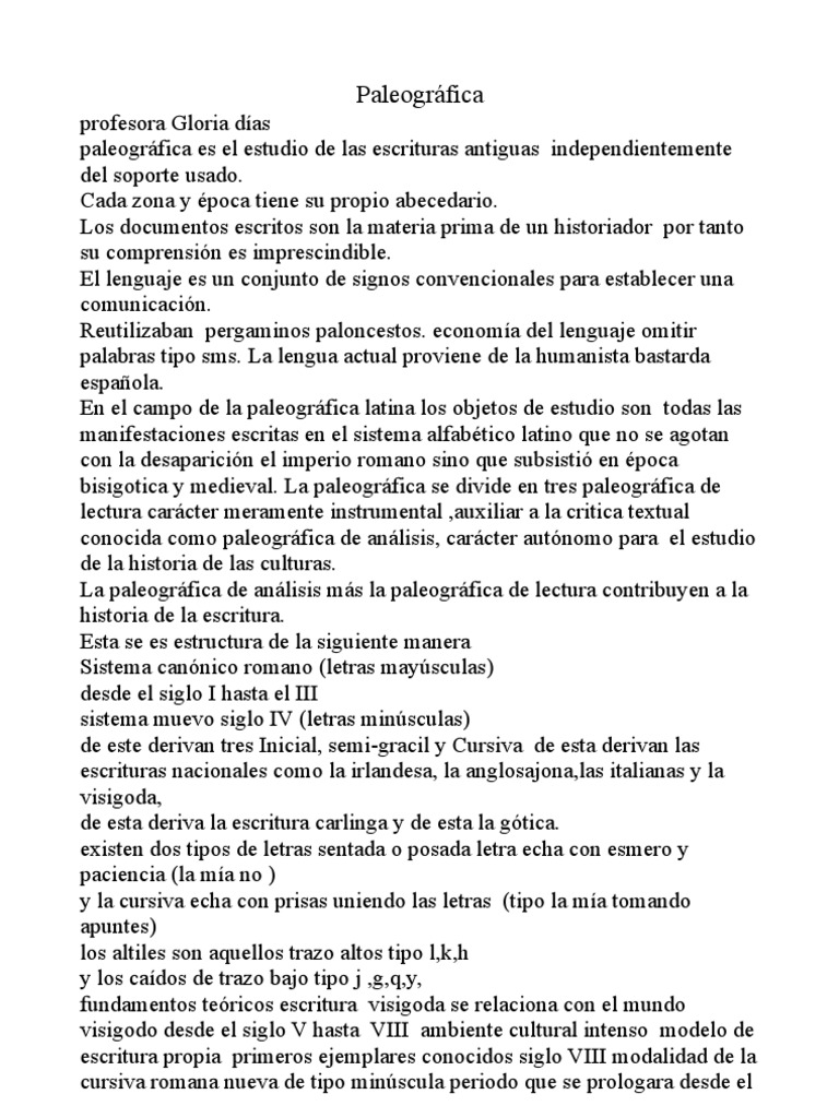 Paleografia | Descargar gratis PDF | Paleografía | Escritura