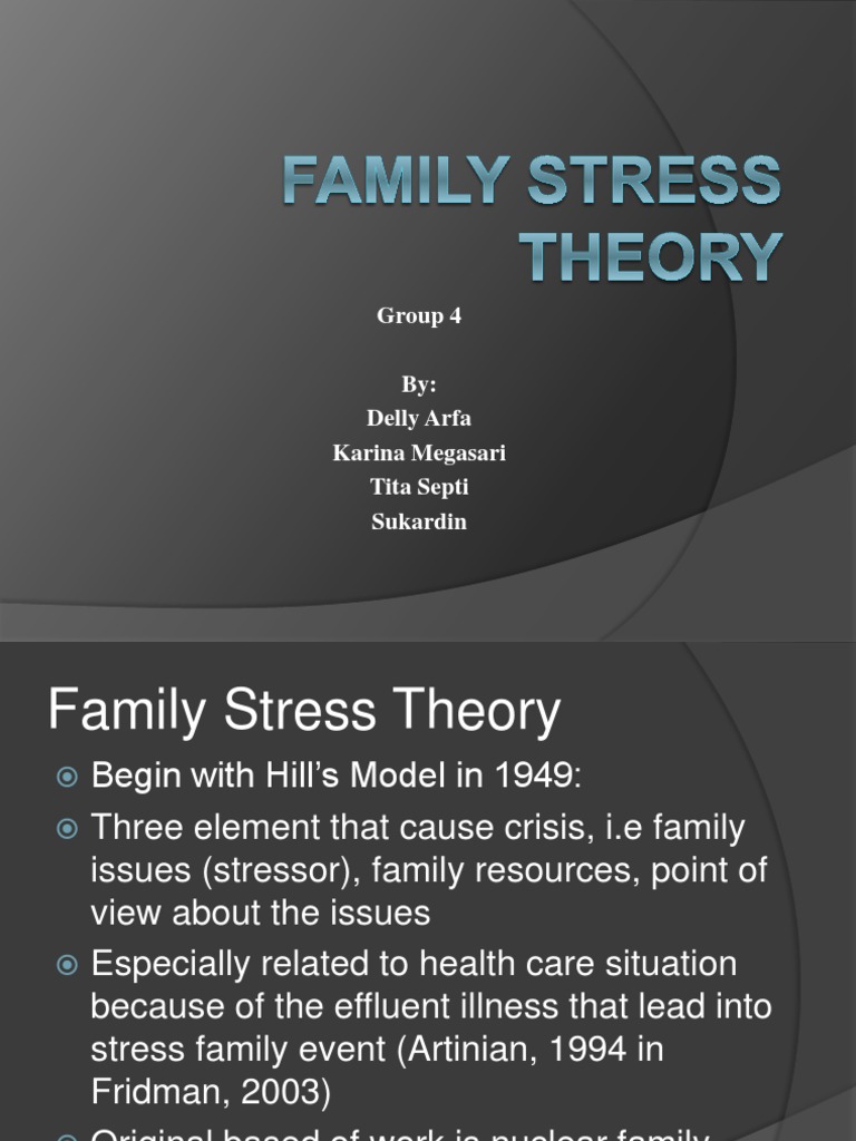 Family Stress Theory | PDF | Coping (Psychology) | Stress (Biology)