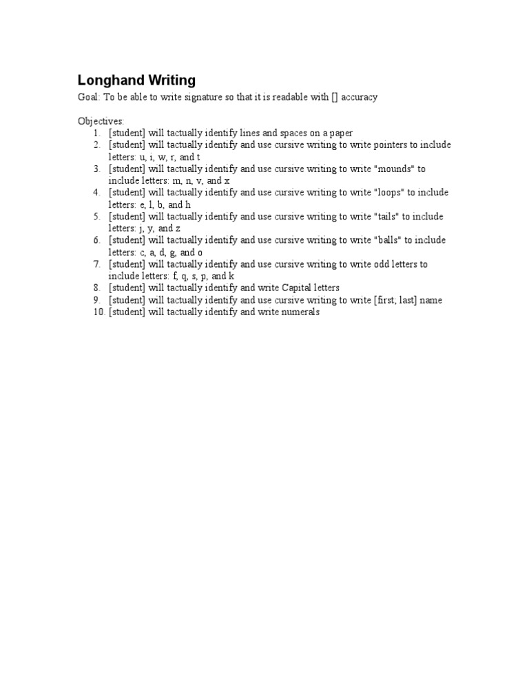 Longhand | PDF