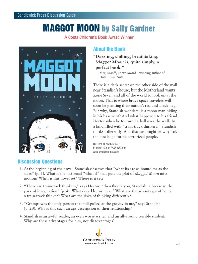 Maggot Moon Discussion Guide | PDF | Dyslexia