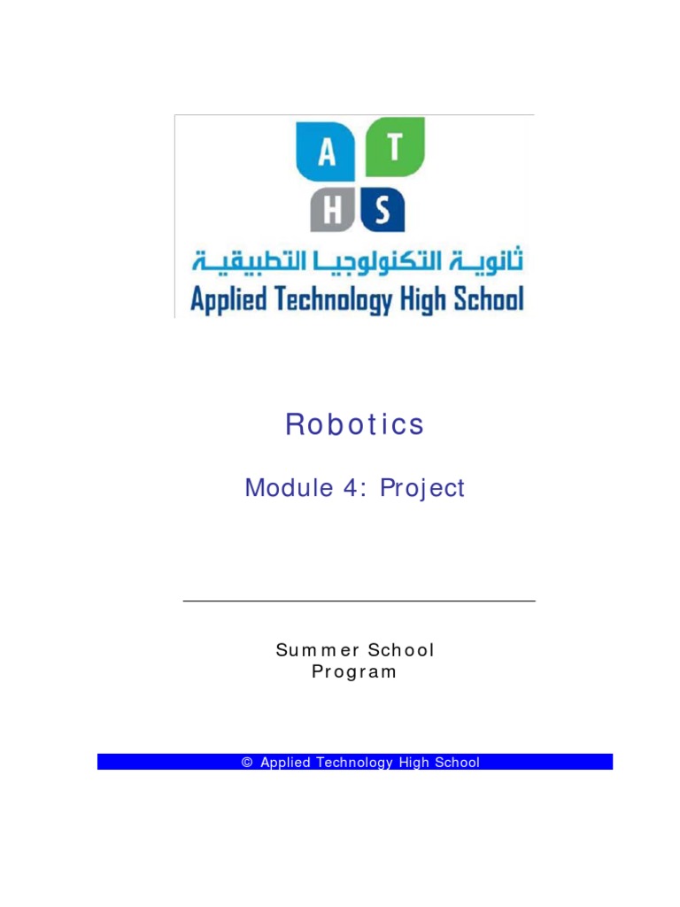 Robotics Project Pdf Electromechanical Engineering Robot