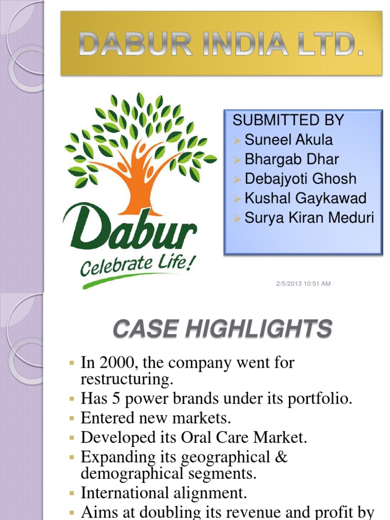 Dabur Final | PDF | Market Segmentation | Brand