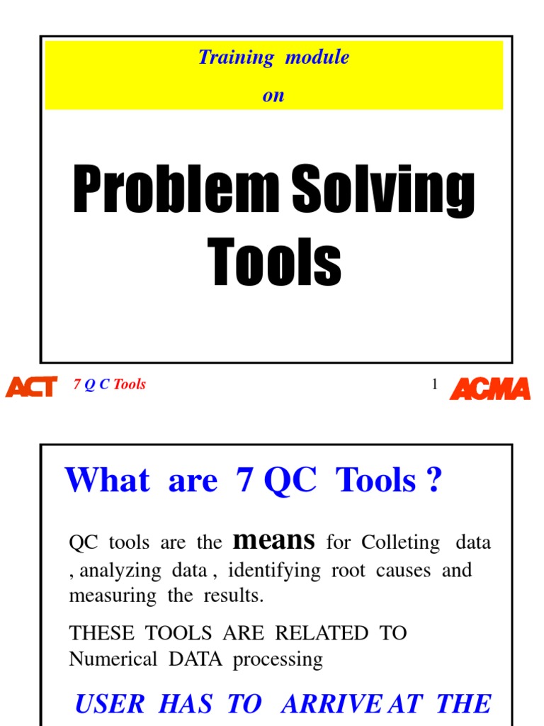 Problem Solving Tools | PDF | Causality | Scatter Plot